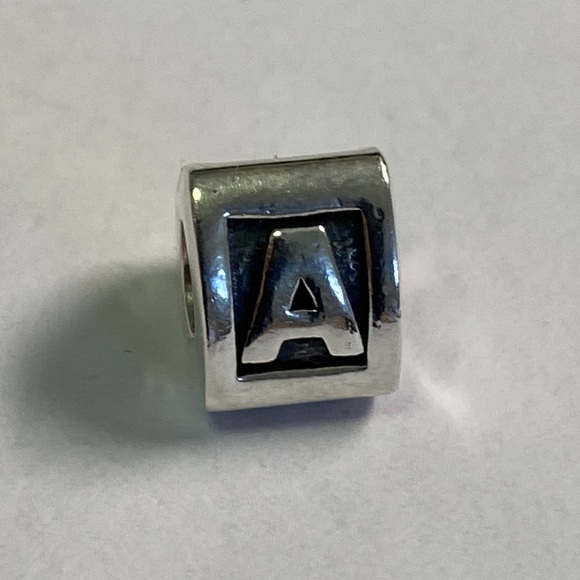 Pandora | Jewelry | Pandora Alpha A Retired Sterling Silver Bead | Poshmark